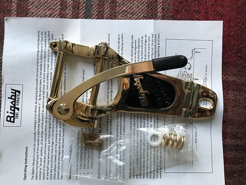 Bigsby B7G LH Vibrato Tailpiece Gold Left-Handed | Reverb