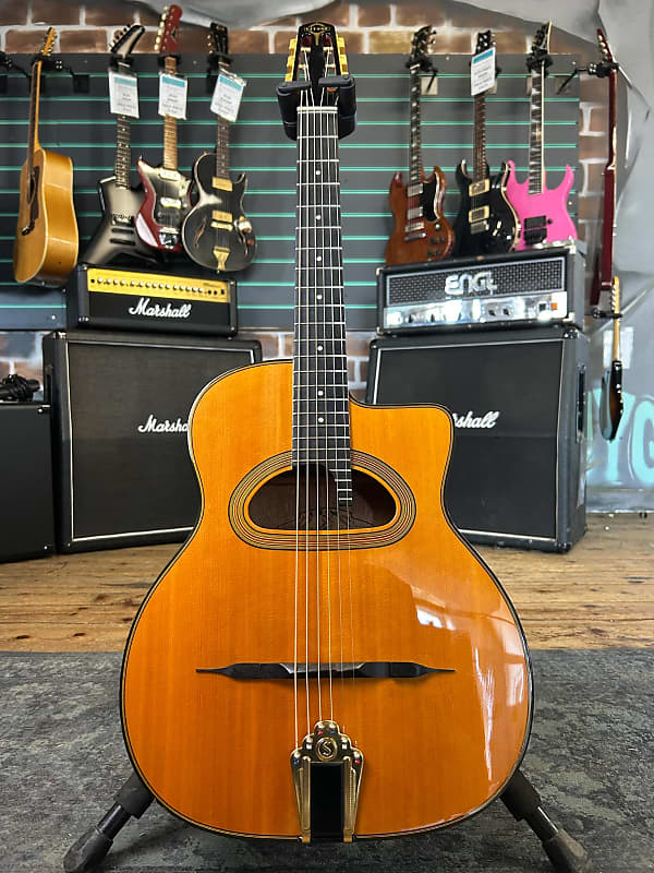 Gitane D-500 Gloss Natural Gypsy Jazz Acoustic Guitar | Reverb