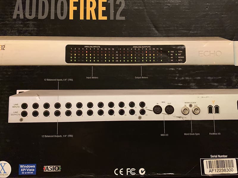 Echo AudioFire 12 Firewire Audio Recording I/O | Reverb