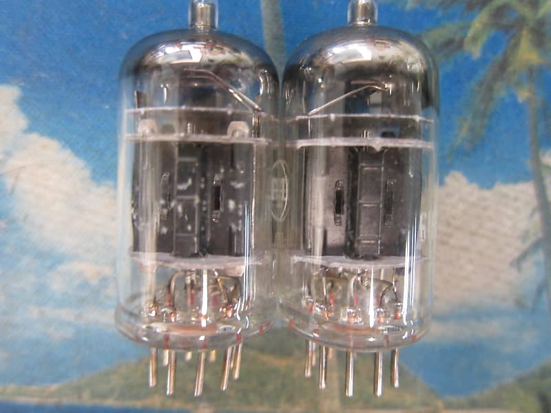 Pr Vintage RCA 6189 JRC 12AU7WA Military Tubes, Black Plates | Reverb