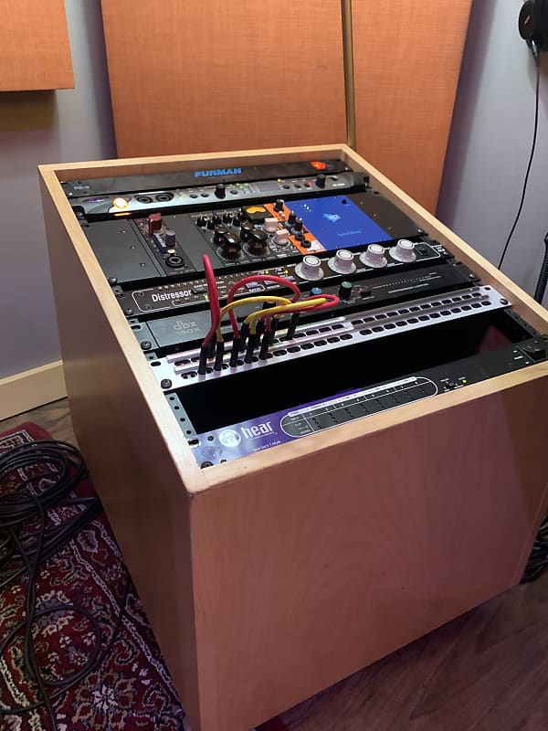 Custom 12U Studio Rack Sidecar, angles with wheels 2018 | Reverb