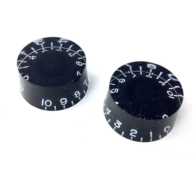 PK-0130-L23 (2) Black Lefty Speed Knobs Fits USA Split Shaft | Reverb