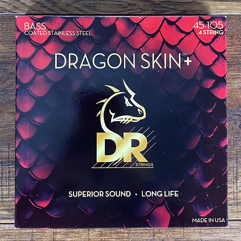 DR Strings DBS-45 Dragon Skins + Coated Stainless Steel 4 | Reverb