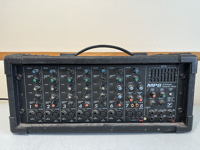 Yorkville MP8 8 Channel Powered Mixer Mixing Studio Equalizer | Reverb