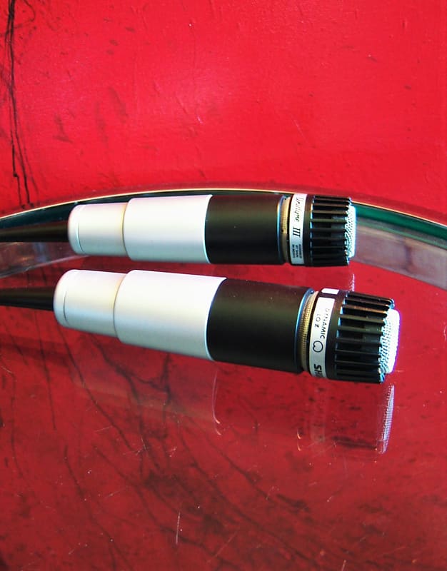 2 Vintage 1990's Shure 545L dynamic cardioid microphones w | Reverb