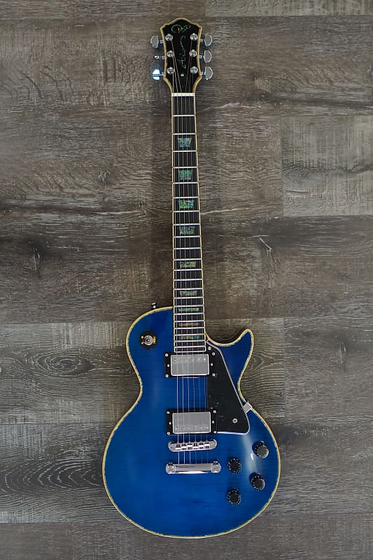 AIO Wolf WLP 750T Electric Guitar - Blue 001 w/Gator GWE-LPS | Reverb