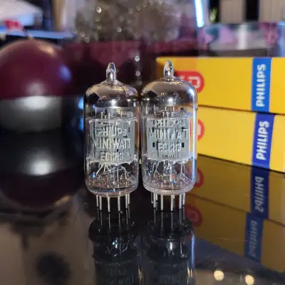 Philips Miniwatt ECC83 12AX7 year 1960 large halo | Reverb