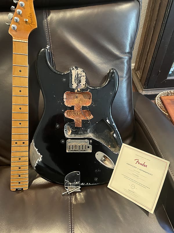 Fender Stratocaster American Elite 2019 Reliced Black | Reverb