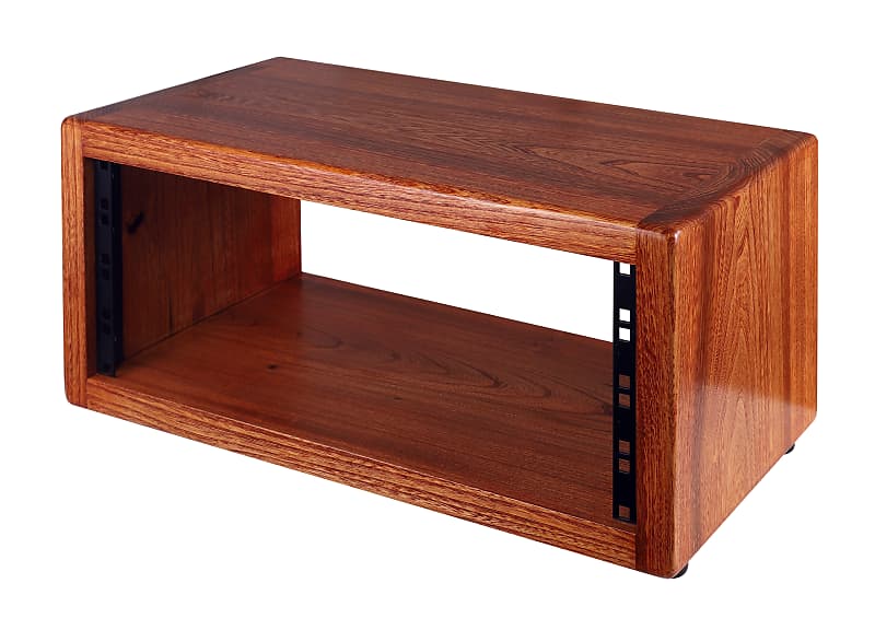 Wooden desktop 19" rack solid Elm wood 19" 4U size. | Reverb UK