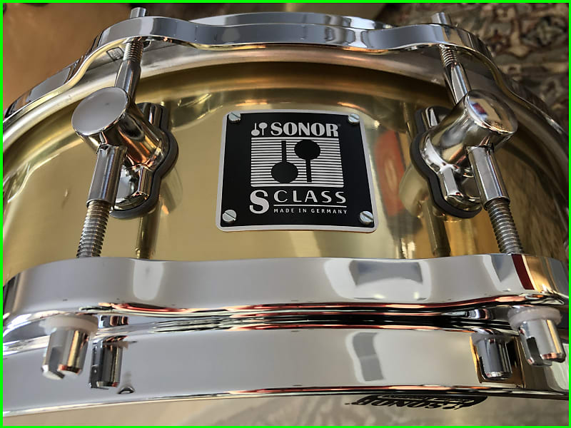 Sonor Germany S Class Pro 5x14" Brass Snare w/ Cast Hella | Reverb