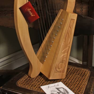 Roosebeck 12-String Celtic Style Baby Harp - Lacewood | Reverb