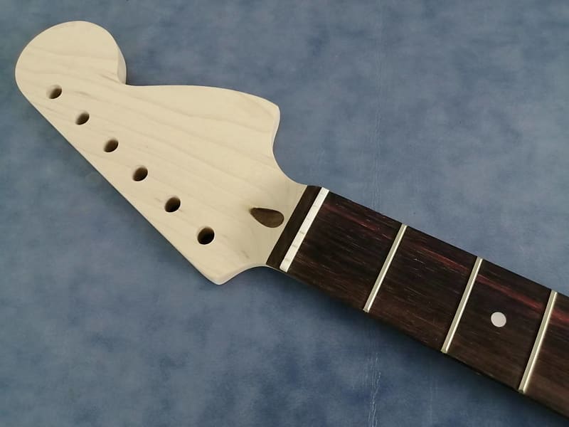 ML Unfinished Neck 22 Frets 70s Large Headstock Strat Guitar | Reverb