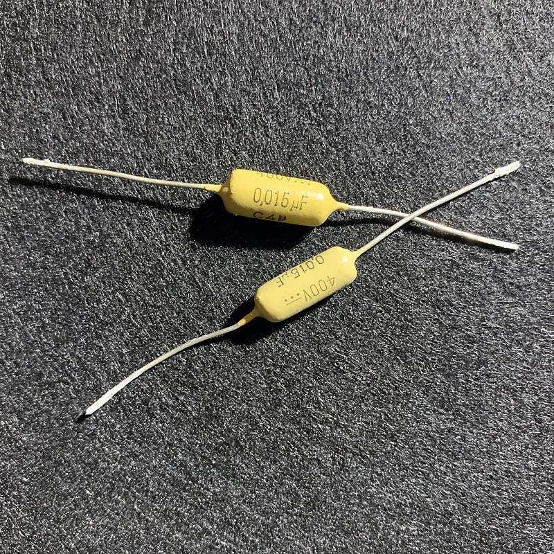 1pcs Phillips Mullard .015uf 400v 15nf Mustard axial Tone | Reverb
