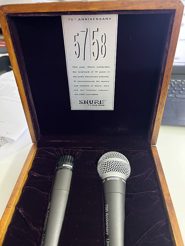 Shure Sm58 & Sm57 75th Anniversary Limited Edition - Black | Reverb