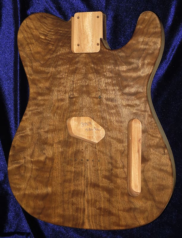 Figured Walnut Top \ Mahogany Telecaster Tele Body | Reverb Australia