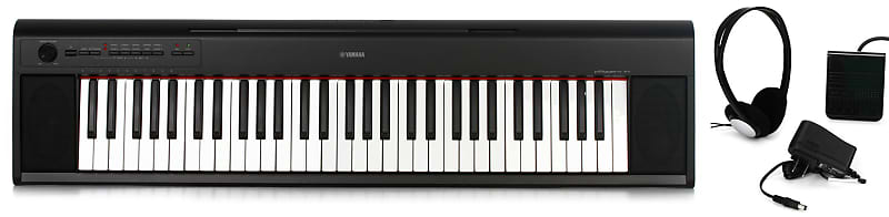 Yamaha Piaggero NP-12 61-key Portable Piano-Black Bundle with | Reverb