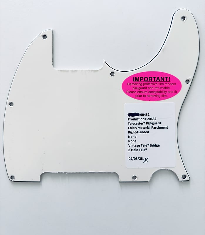 Warmoth Telecaster Pickguard | Reverb