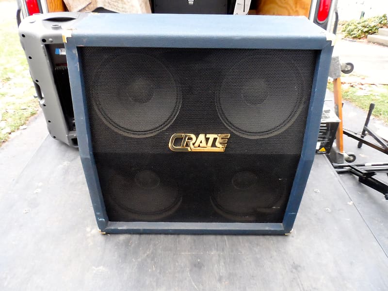 Crate 4x12 Blue Voodoo Angled Slant SPEAKER CABINET CAB | Reverb