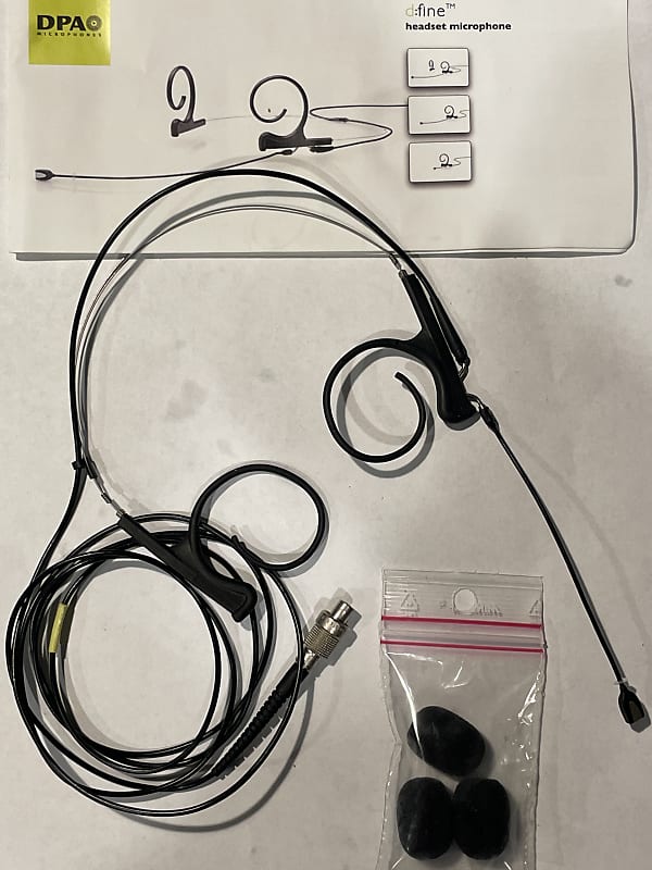 DPA D:fine Omni Dual Ear Headset Microphone 2018 Black | Reverb