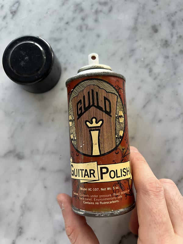 1970’s Guild Guitar Polish Can Bottle Case Candy Collector | Reverb
