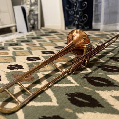 Getzen Lacquer Brass Valve C Trombone | Reverb