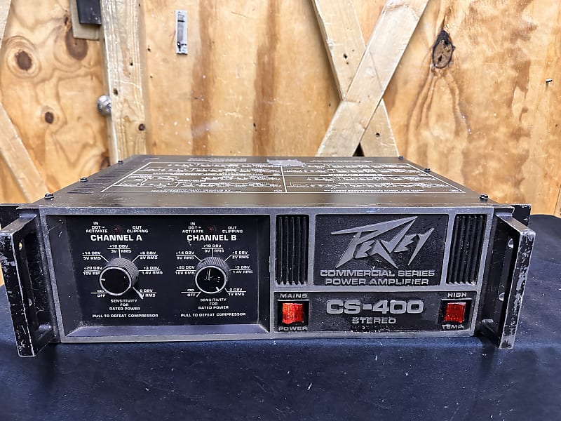Vintage Peavey CS-400 Stereo Power Amplifier - READ | Reverb