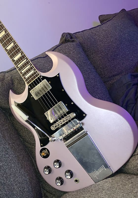 Lefty left handed Gibson SG standard 2021 - Heather Poly | Reverb