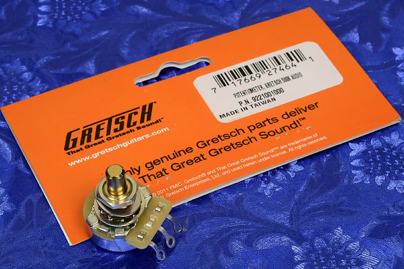 Gretsch CTS 500K Audio Taper Solid Brass Shaft Guitar Pot, | Reverb