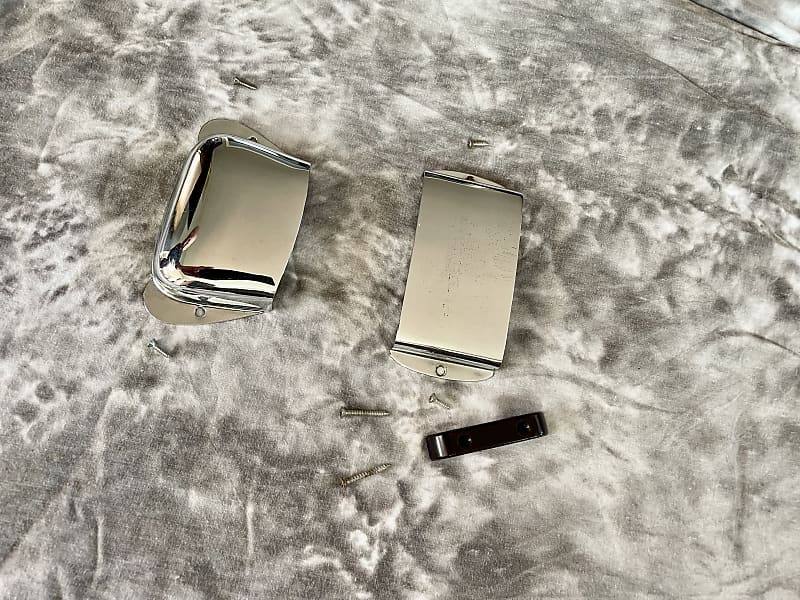 1972 Fender Precision Bass pickup bridge finger rest set! | Reverb