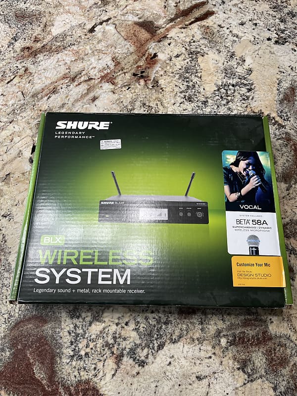 Shure BLX24R/SM58 Wireless Mic - H10 Band | Reverb
