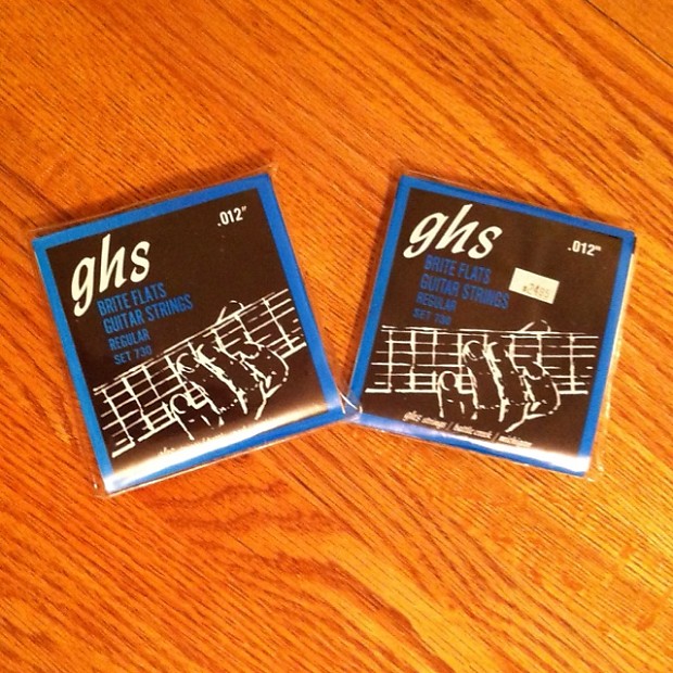 GHS Brite Flats (Ground Roundwound) Regular, .012 - .054, 730 | Reverb