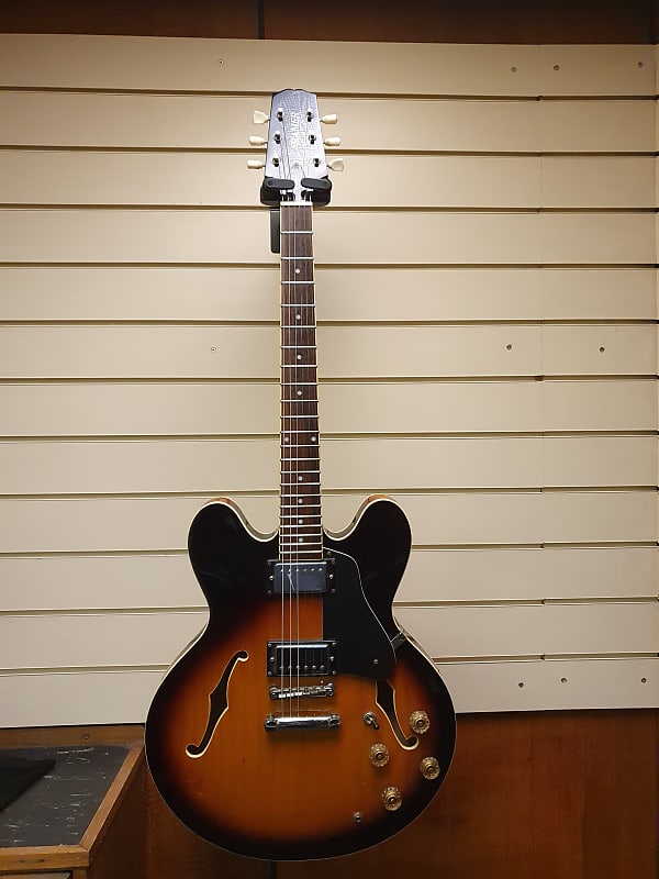Hamer XT Series Echotone 2 Tone Sunburst Electric Guitar | Reverb