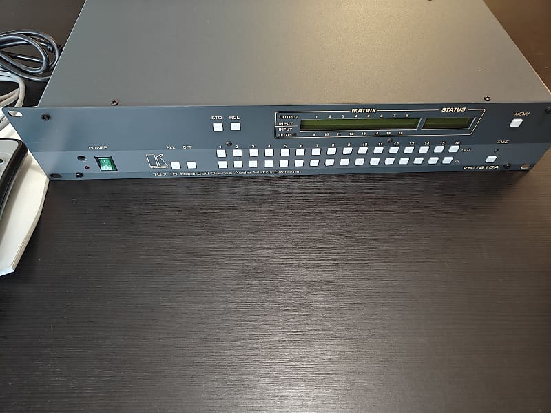 Kramer VS-1616A Distribution Amp 16x16 Balanced Stereo Audio | Reverb