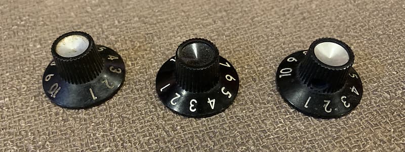 3 1970’s Fender Amplifier knobs | Reverb