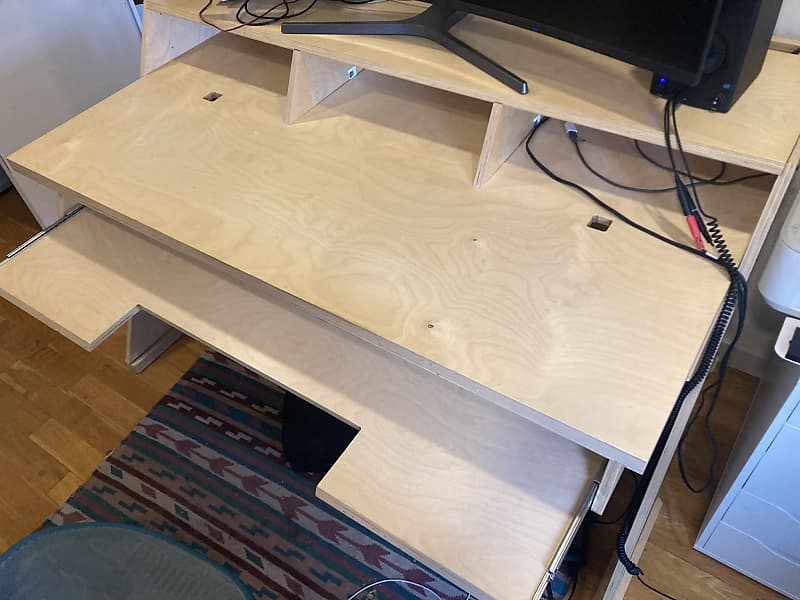 Output Platform Studio Desk - Natural (W/ Keyboard Tray) | Reverb
