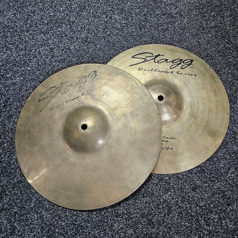 Hi-Hat Cymbals 13" Stagg Brilliant Series Rock USED! | Reverb