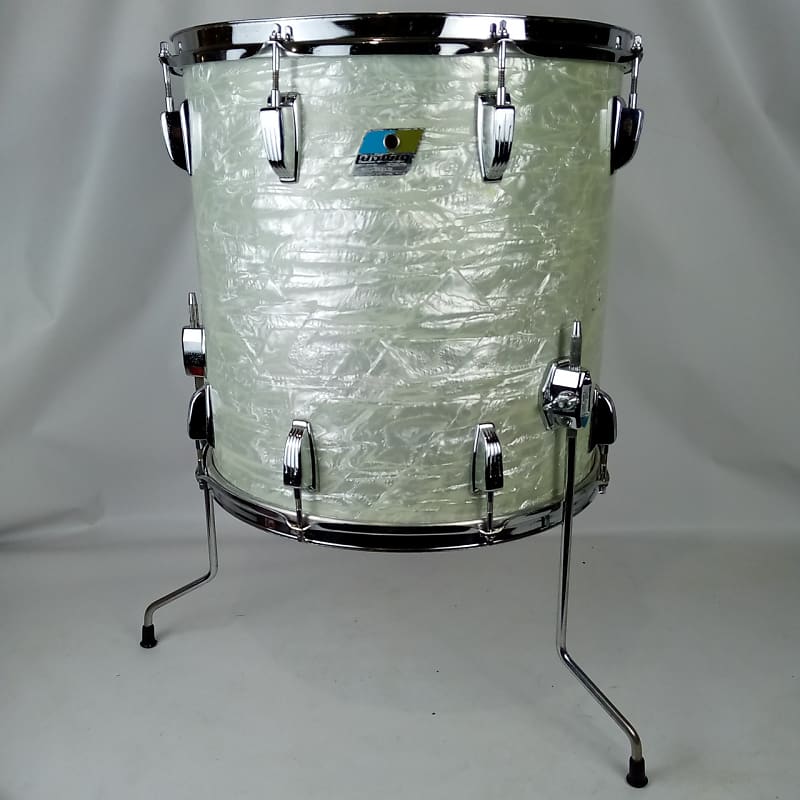 Ludwig 16x16"WMP Floor Tom Drum Vintage 70s Blue/Olive 3Ply | Reverb