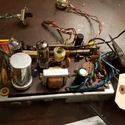 Webcor Tiny mono tube amp 2400 project 1964 Steel | Reverb