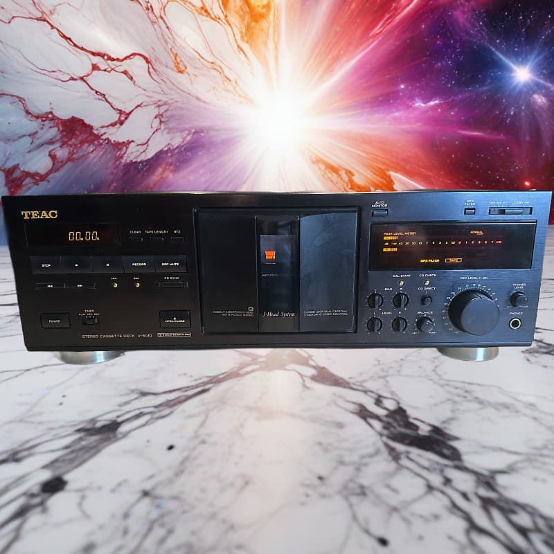 TEAC V-5010 High End 3-Head Dual Capstan CASSETTE DECK PRO | Reverb