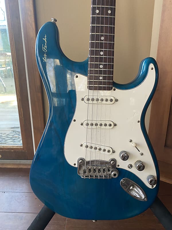 G&L S-500 Leo Fender signature Strat 1991 Blue transparent | Reverb