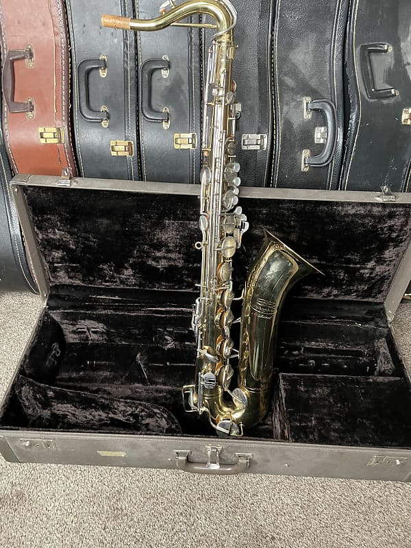 buescher aristocrat tenor sax saxophone early 1970s - brass | Reverb
