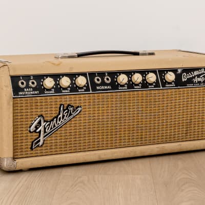 Fender Bassman Piggyback Amp 1962 - ultra rare in White Tolex | Reverb