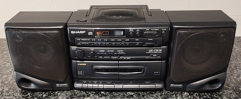 Vintage Sharp GX-CD130 Boom Box | Reverb