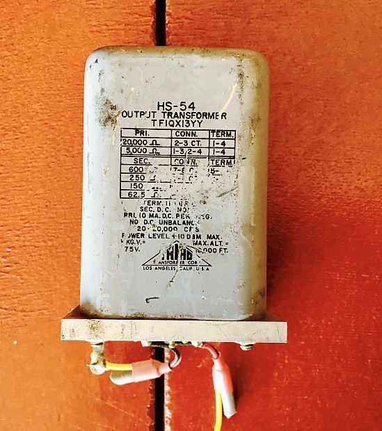 Vintage Triad HS-54 Tube Output Transformer for Fairchild 670 | Reverb