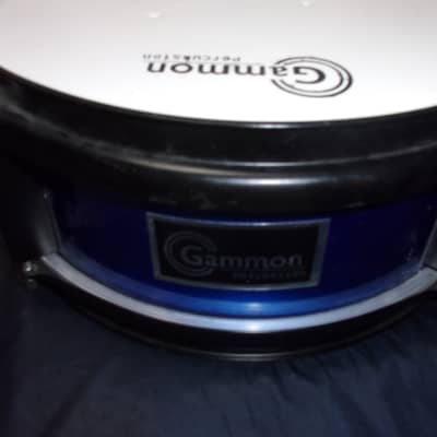 Gammon 10" x 4" Blue Snare Drum with Internal Wires Small | Reverb