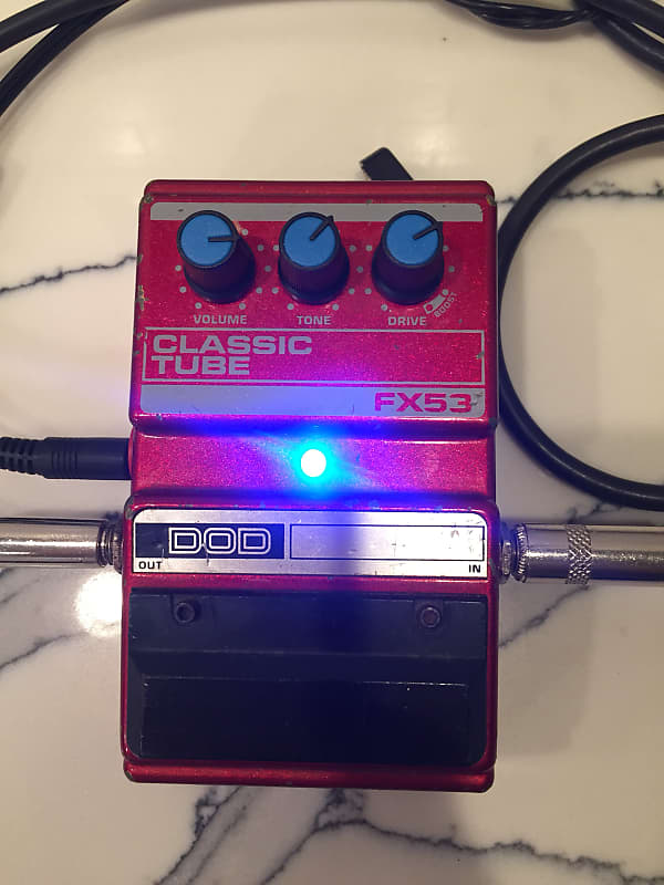 Vintage DOD FX53 Classic Tube Standard DC Jack Modded Placebo | Reverb