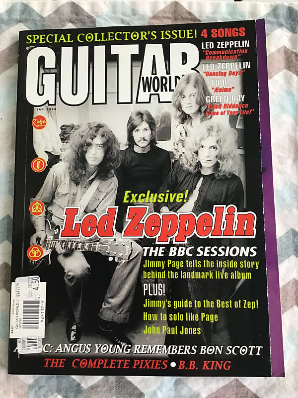 Guitar World Magazine Back Issue January 1998: Led Zeppelin | Reverb