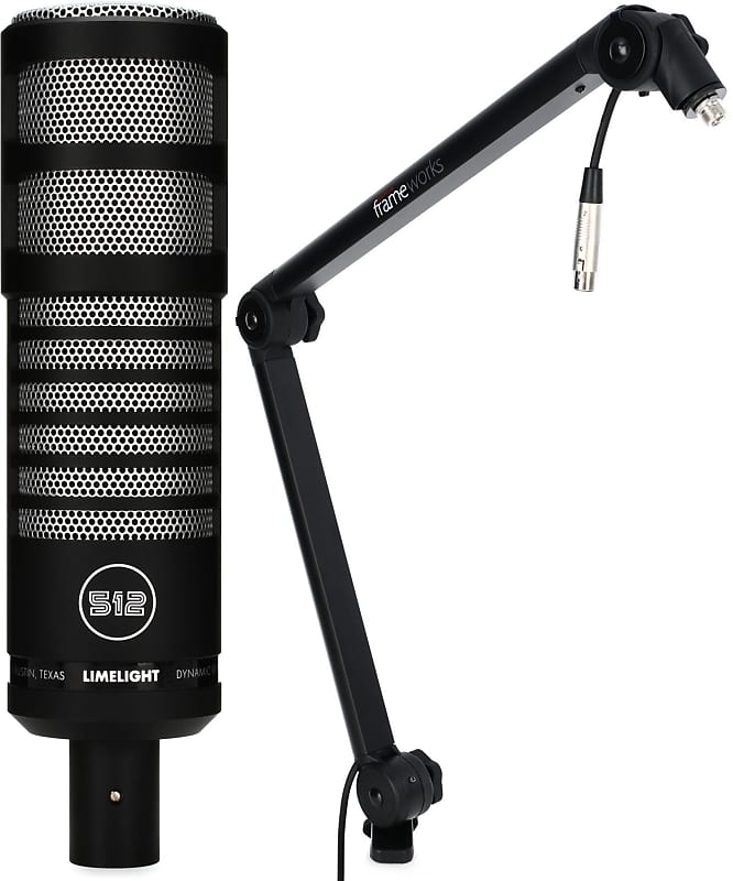 512 Audio Limelight Dynamic Vocal Microphone Bundle with | Reverb