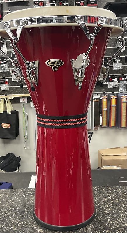 Cosmic Percussion 12.5 DJEMBE W/ NATURAL SKIN 2020'S - RED | Reverb
