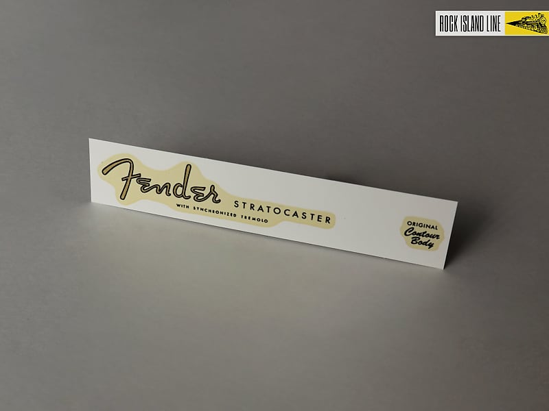 NOS Fender Stratocaster Waterslide Silk Screen Decal | Reverb